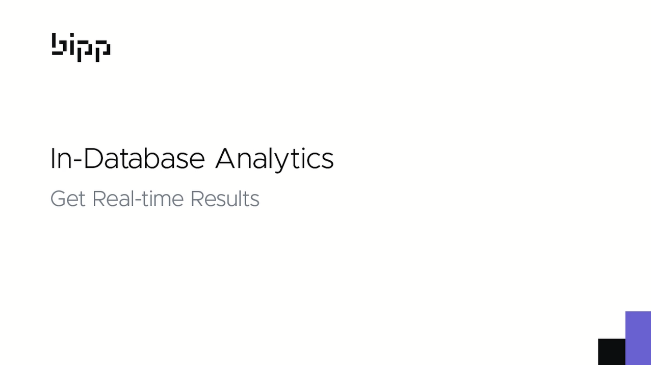 bipp's In-Database Analytics Speeds Up Access and Real-Time Results | bipp Analytics